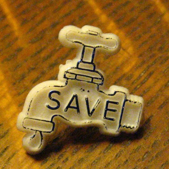 Water | Accessories | Save Water Vintage Lapel Pin | Poshmark